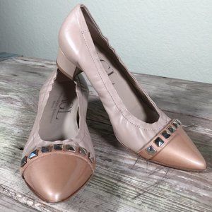 Attilio Giusti Leombruni Shoes | Agl Black Leather Belted Heel Pump 39 ...